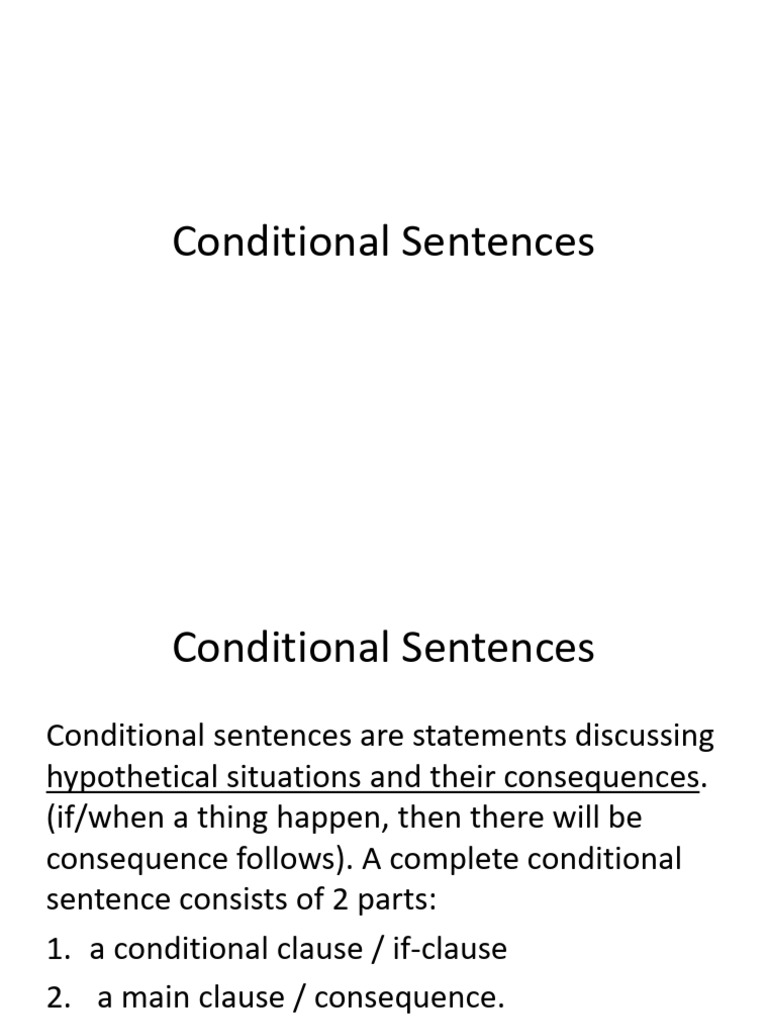 Conditional Sentences | Download Free PDF | Language Mechanics | Semantic Units