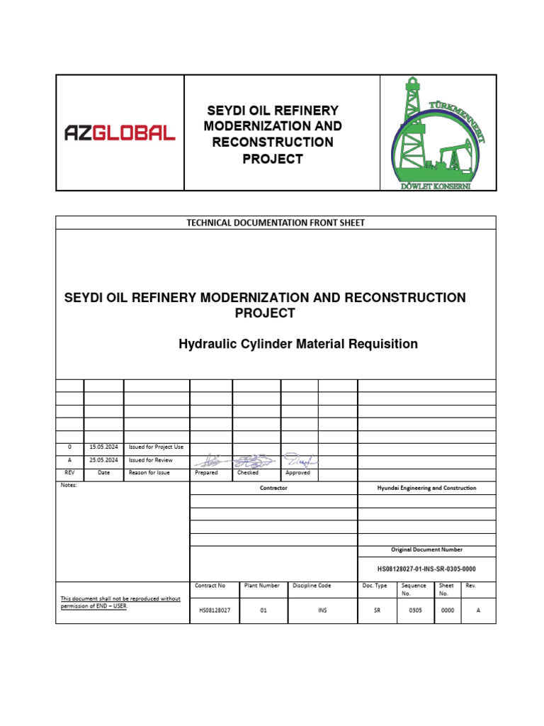 Hydraulic Cylinder Specification | PDF | Engines | Engineering
