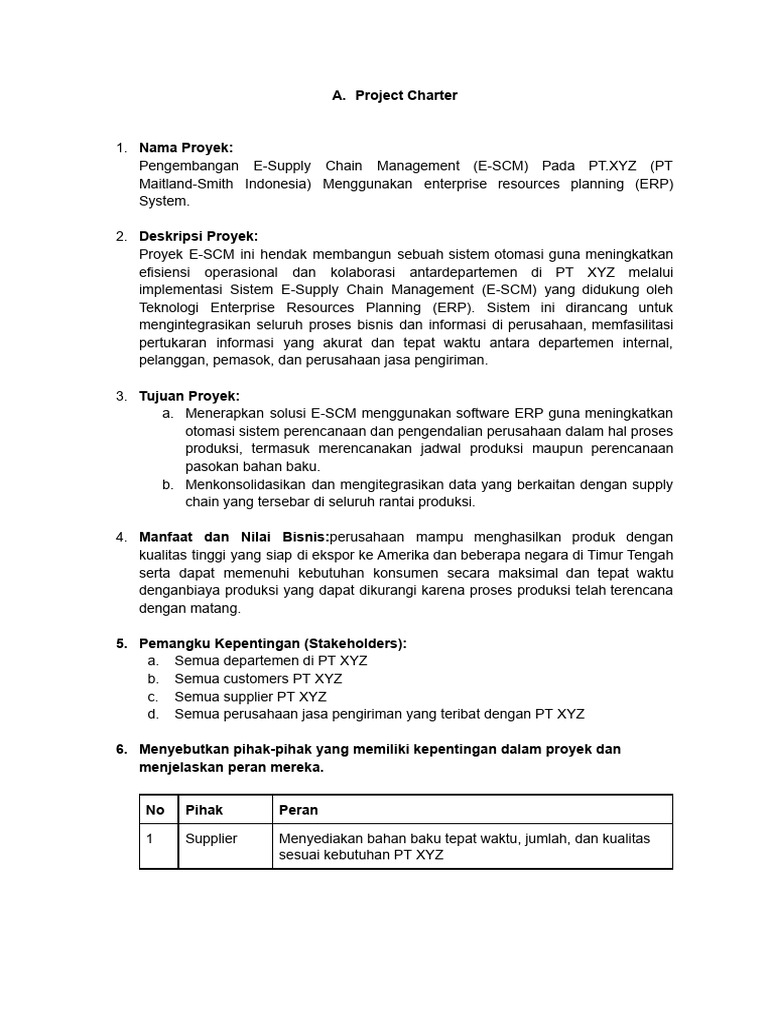 Proyek Pengembangan e-SCM | PDF