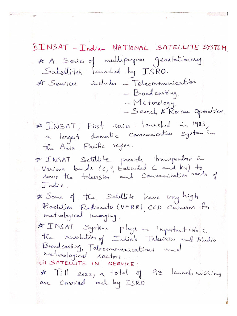 Satellite Communication Notes 1 and 5 | PDF