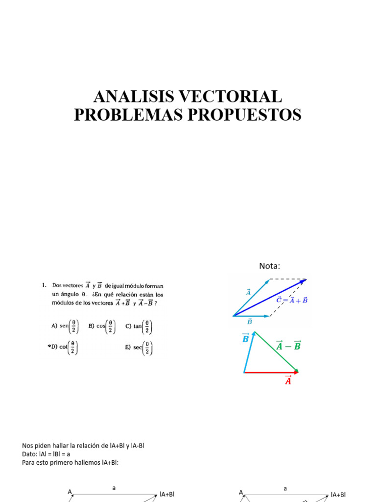 Analisis Vectorial | Descargar gratis PDF | Vector Euclidiano | Álgebra lineal