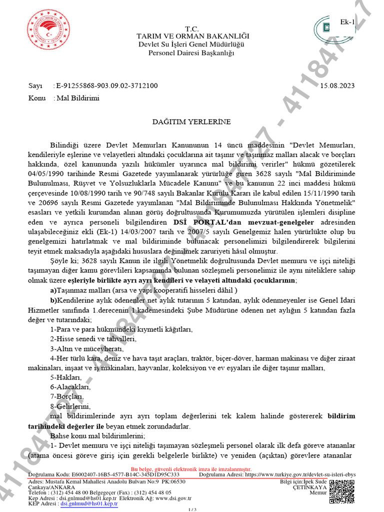 Mal Bi̇ldi̇ri̇mi̇ | PDF