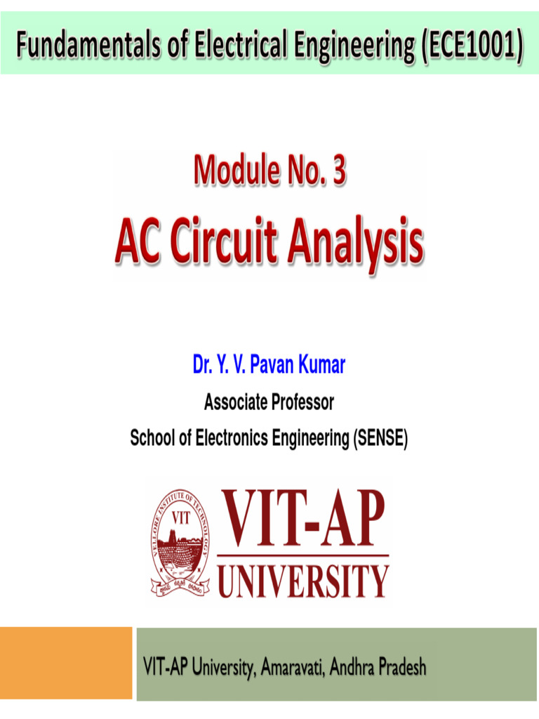 Module3 - AC Circuit Analysis - As of 18-Nov-23 | PDF | Root Mean Square | Ac Power