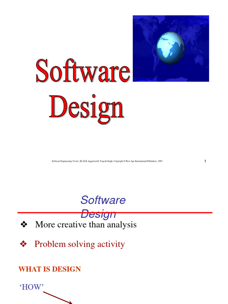 Chapter 5 Software Design | PDF | Software | Modular Programming