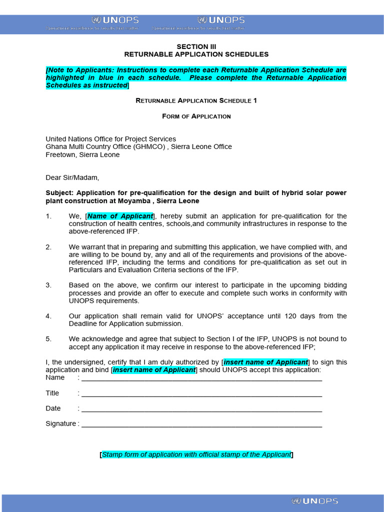 PQ-2022-43908 Section III Returnable Application Shedules | PDF | Joint ...