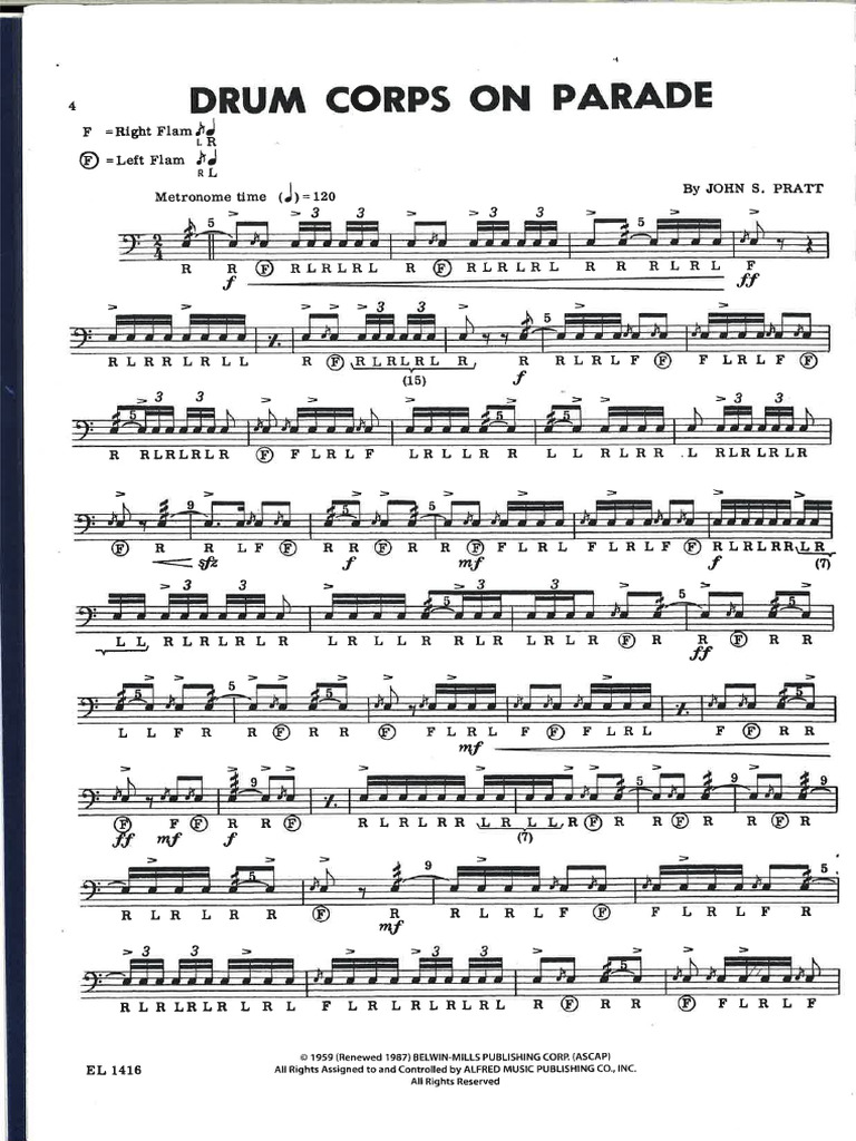 J PRATT Drum Corps On Parade 1 | PDF