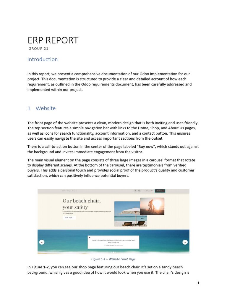 ERP Report | PDF | Computing