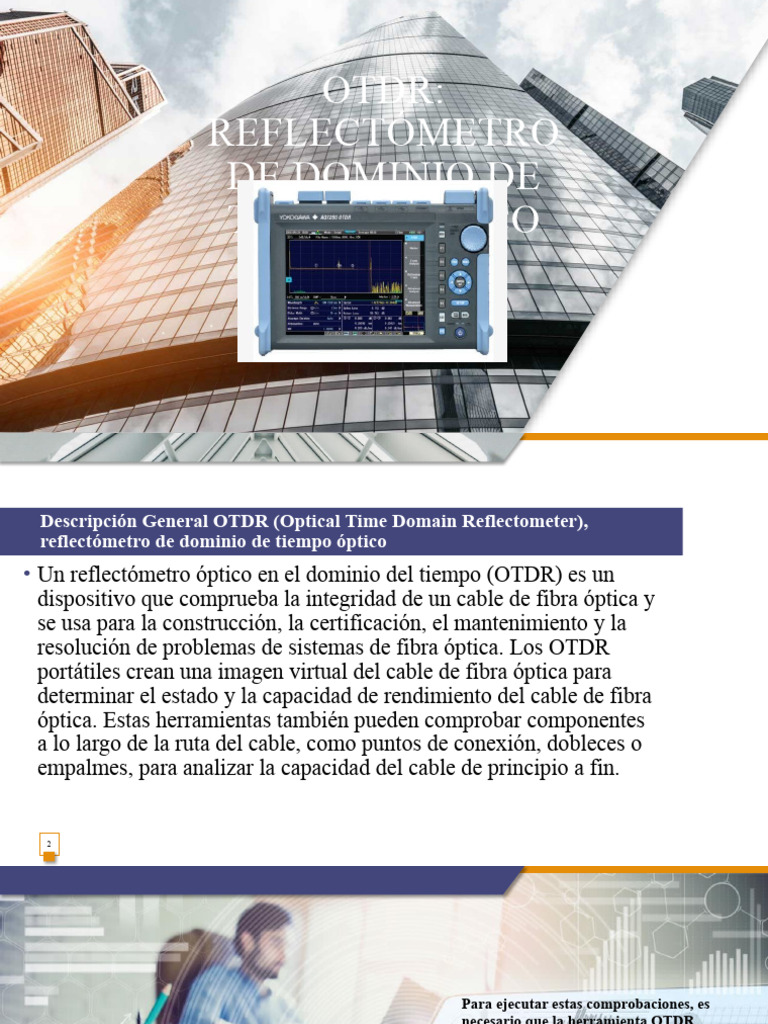 Otdr Reflectometro de Dominio de Tiempo Optico | Descargar gratis PDF ...