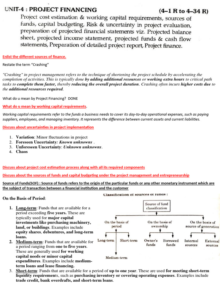 UNIT-4 | Download Free PDF | Working Capital | Expense