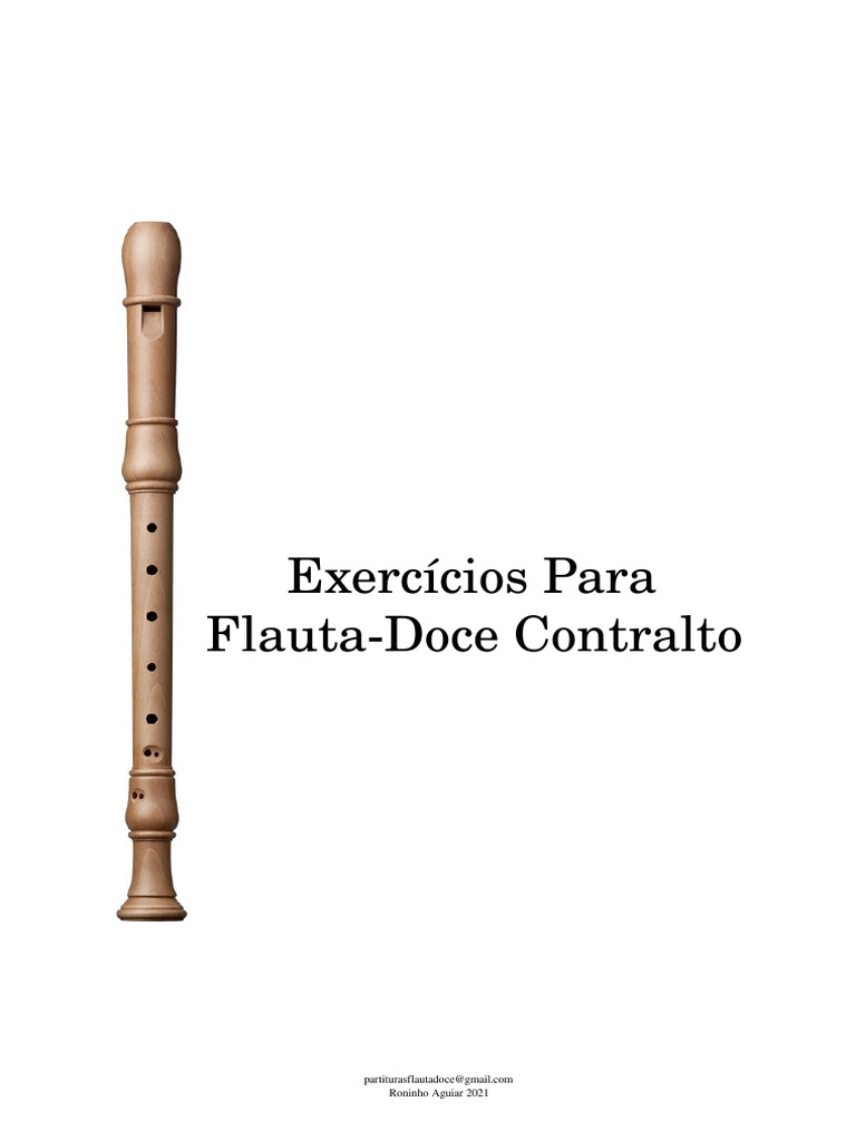 Exercicios para Flauta Doce Contralto | PDF