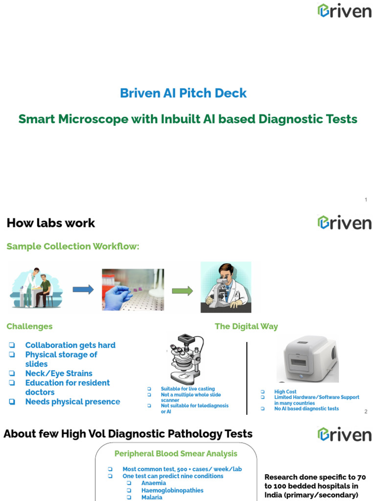 Briven PitchDeck PreSeed | PDF | Cytopathology | Clinical Medicine