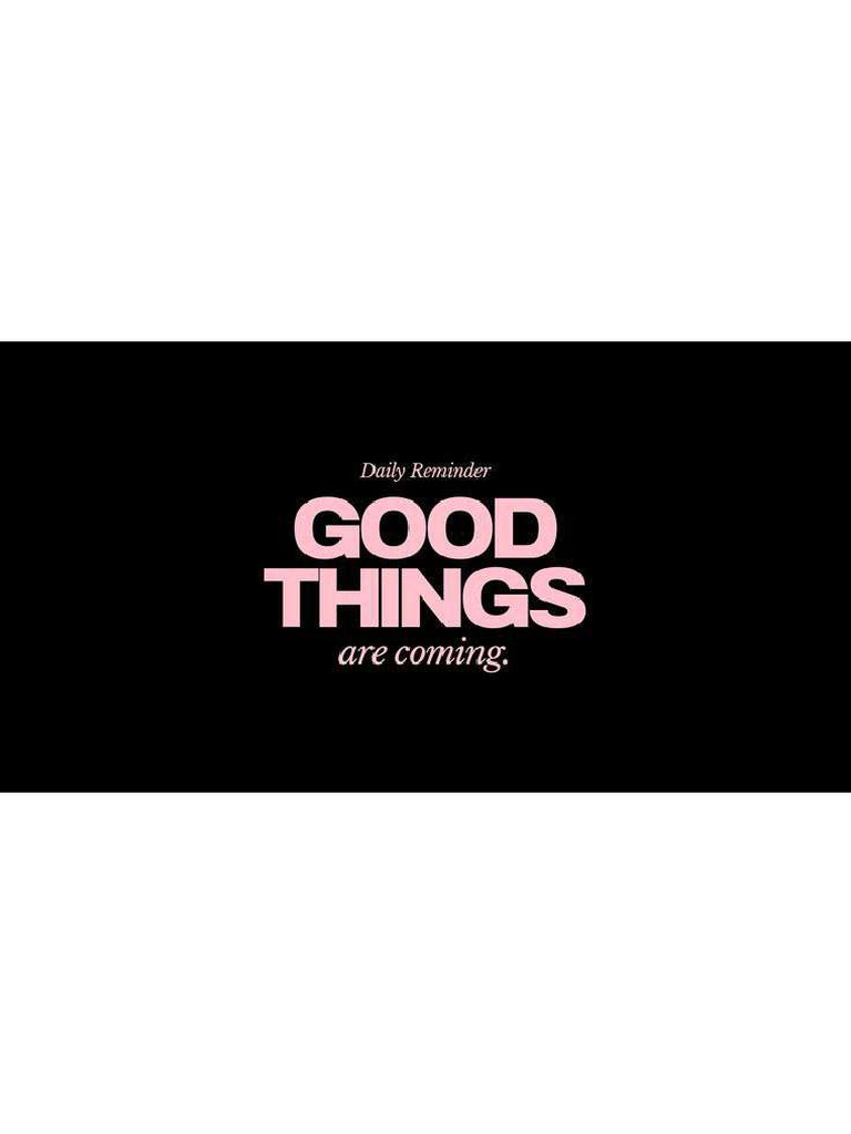 Good Things Wallpaper | PDF