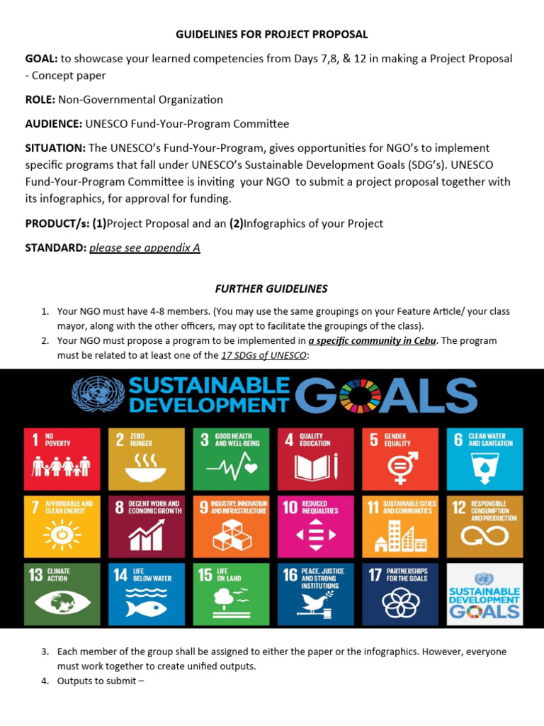 NGO Project Proposal Guidelines | PDF | Career & Growth | Art