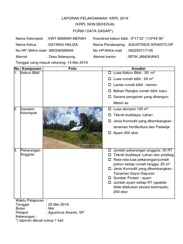 Laporan KRPL KWT Mawar Merah | PDF