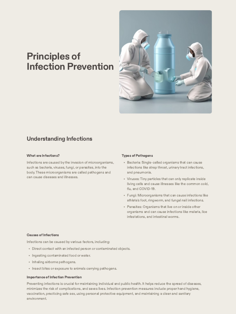 2-PRINCIPLES OF INFECTION PREVENTIONS | Download Free PDF | Infection ...