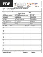 Blank KPC Toolbox Talk Sign Off Sheet | PDF