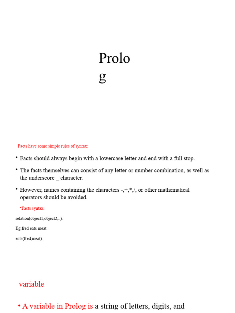 Prolog | Download Free PDF | Metalogic | Mathematics