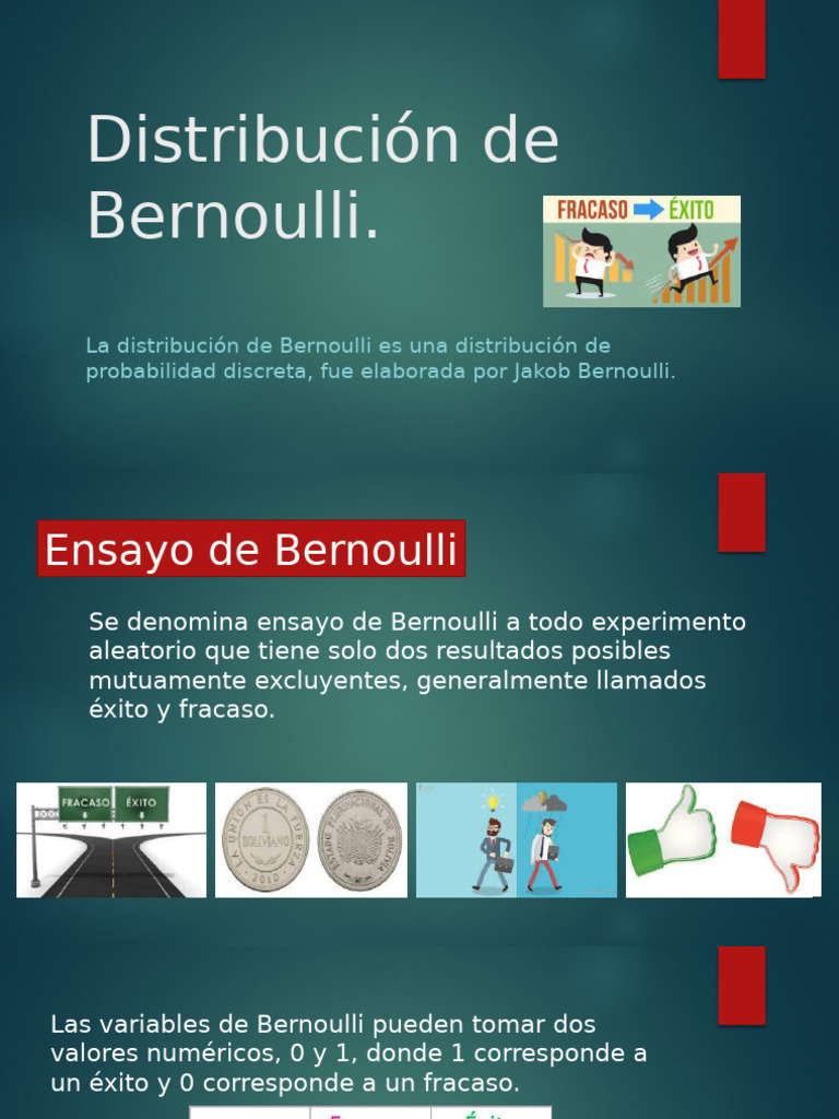 Bernoulli y Binomial | PDF | Distribución de probabilidad | Probabilidad
