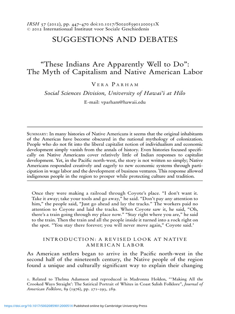 These Indians Are Apparently Well To Do The Myth of Capitalism and ...