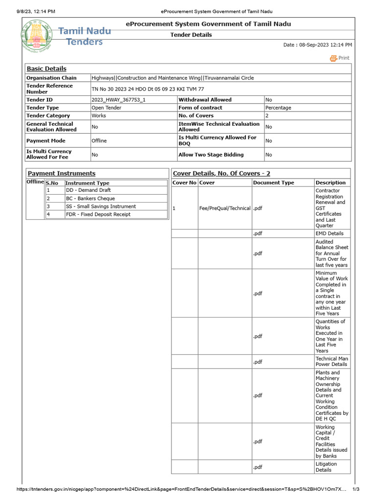 Thiruvannamalai Highway 1 | PDF | Economies | Money
