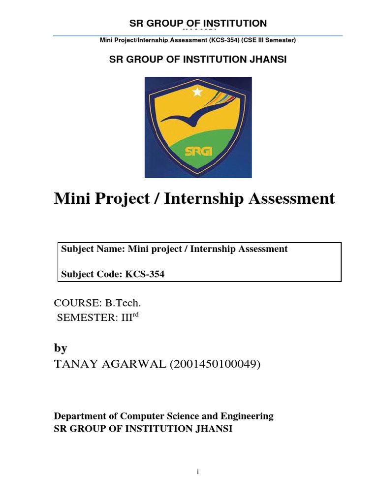 Mini Project | PDF | Java Script | Html5