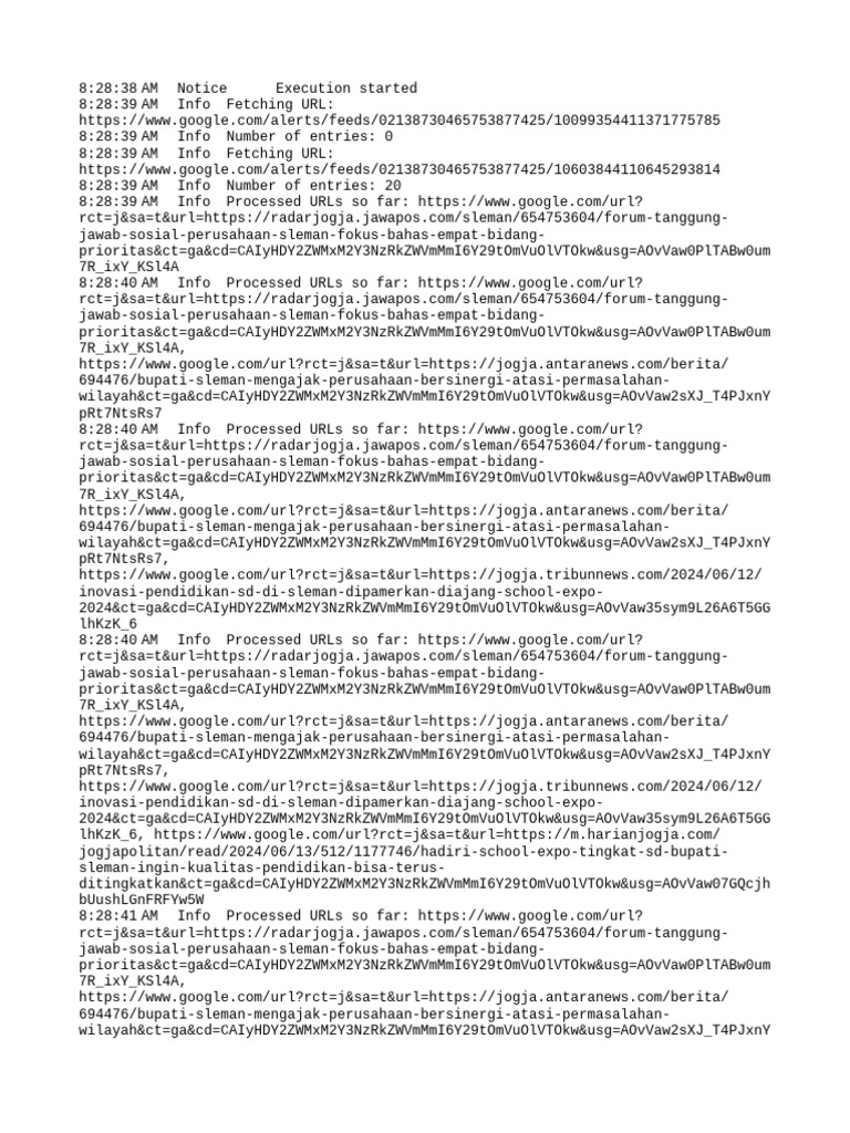 Execution Log2 | PDF