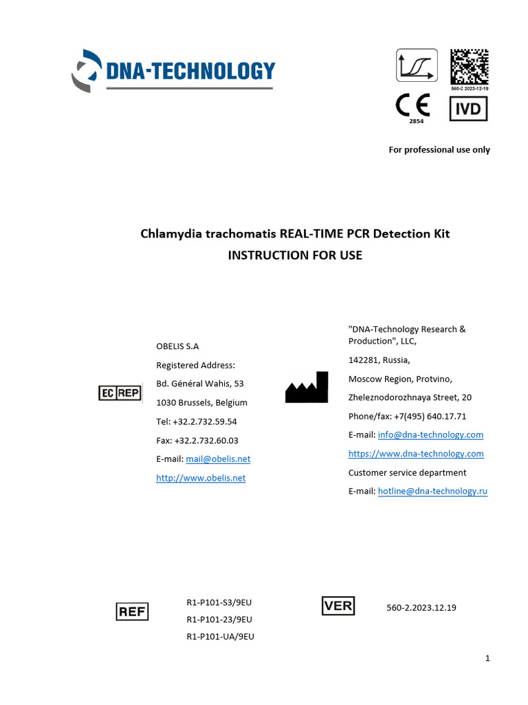 Chlamydia Trachomatis Se | PDF | Polymerase Chain Reaction | Real Time Polymerase Chain Reaction