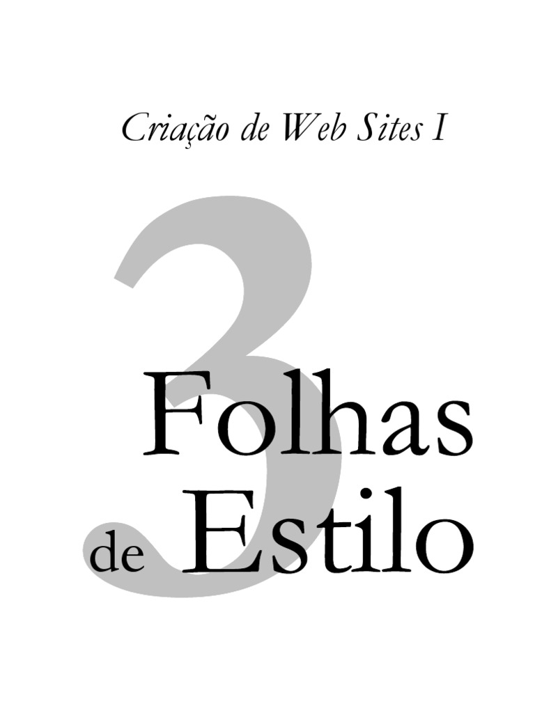 Folhas de Estilo - CSS | PDF
