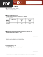 Percentage Change Exam Questions | PDF | Percentage