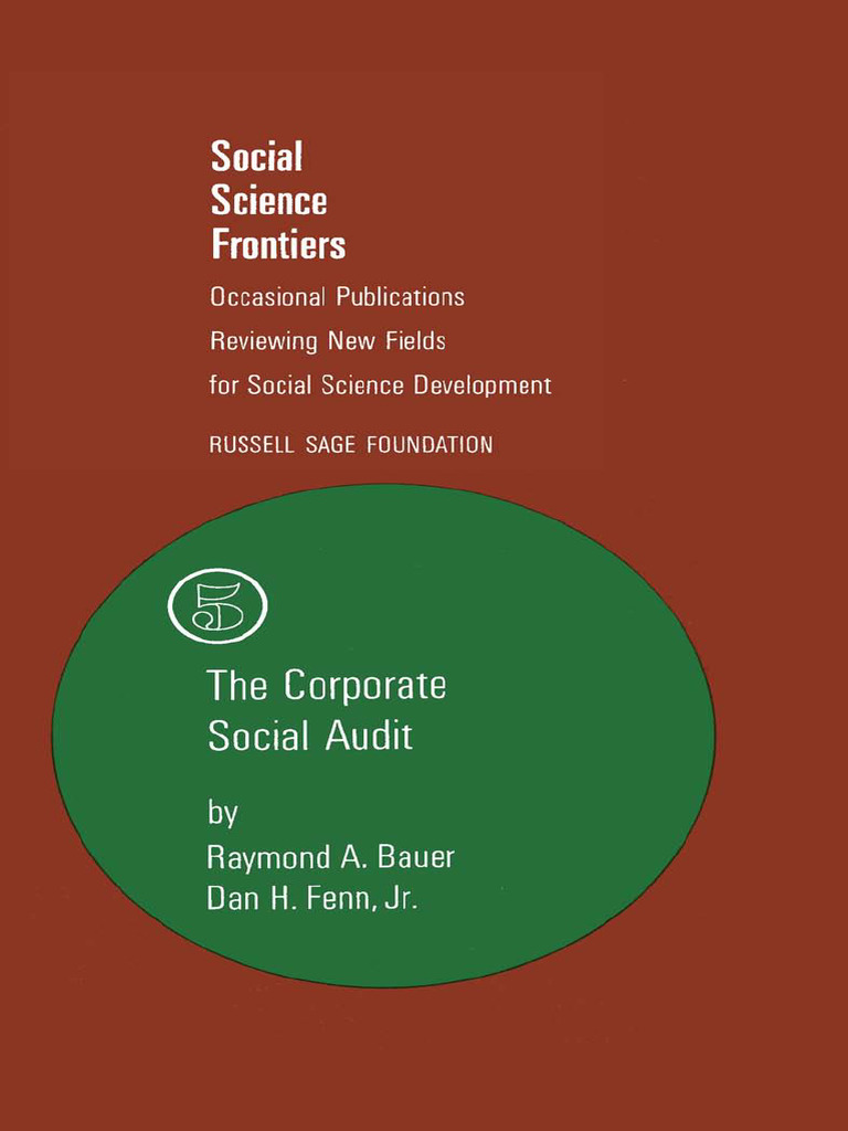 The Corporate Social Audit - Raymond A - Bauer Dan H - Fenn - 1977 ...