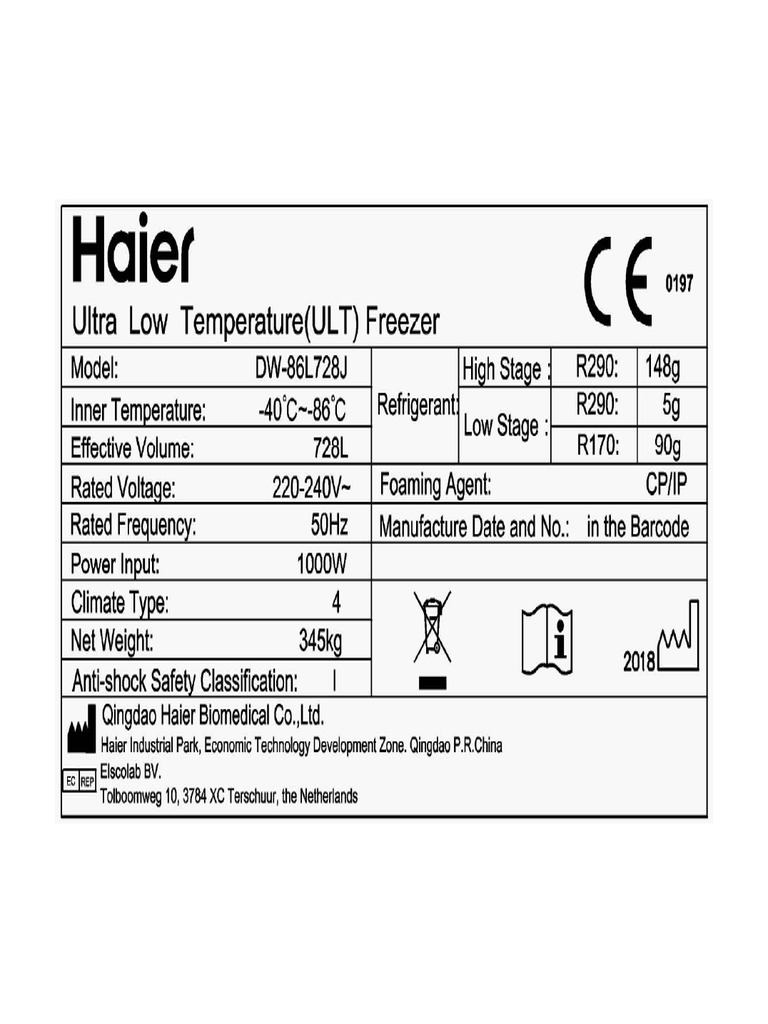 Rotulagem DW 86L728J | PDF