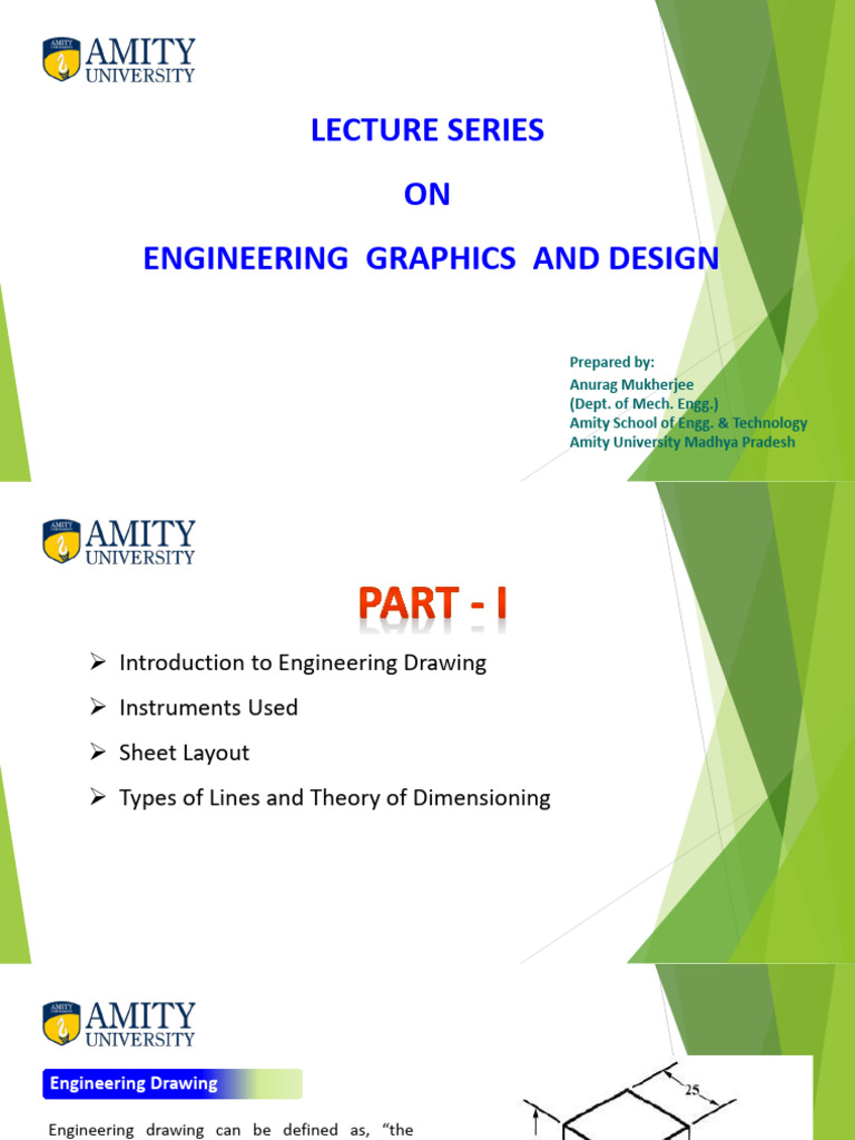 Engineering Graphics Ppt. (2023-2024) | PDF | Perspective (Graphical ...