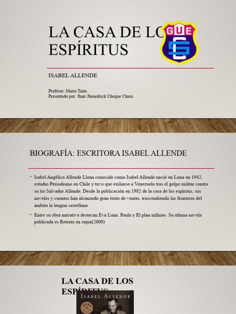 La casa de los espíritus comunicacion | PDF