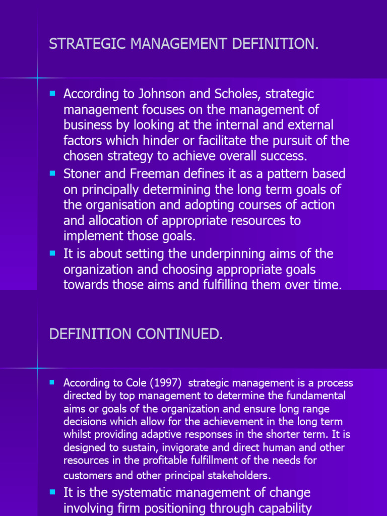Strategic Management Bm405 Msu | PDF | Strategic Management | Swot Analysis