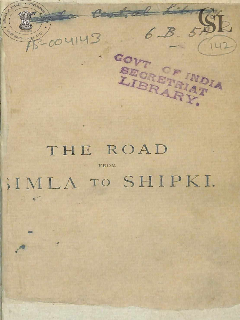 The Road From Simla To Shipkil | PDF | Earth Sciences