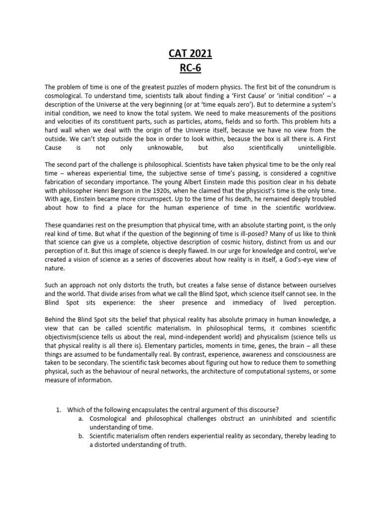 RC | PDF | Time | Reality