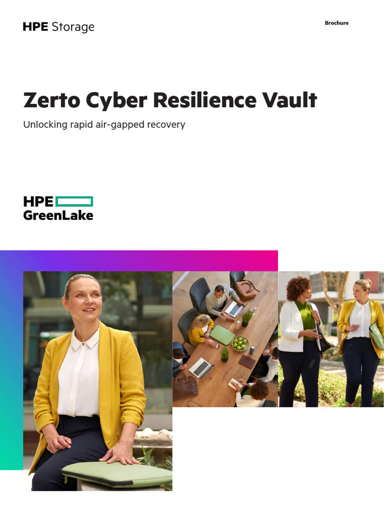 Zerto Cyber Resilience Vault-A00131660enw | PDF | Security | Computer Security