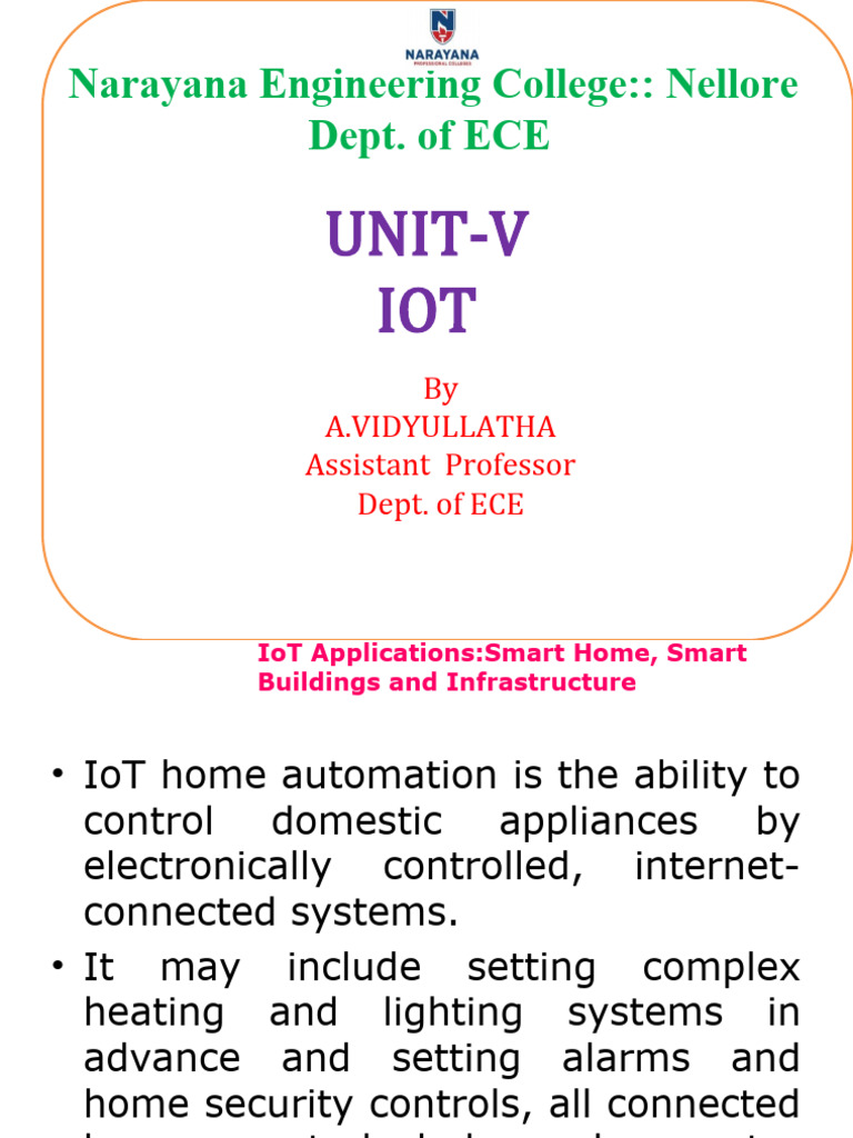 VTH UNIT IOT | PDF | Internet Of Things | Smart Grid