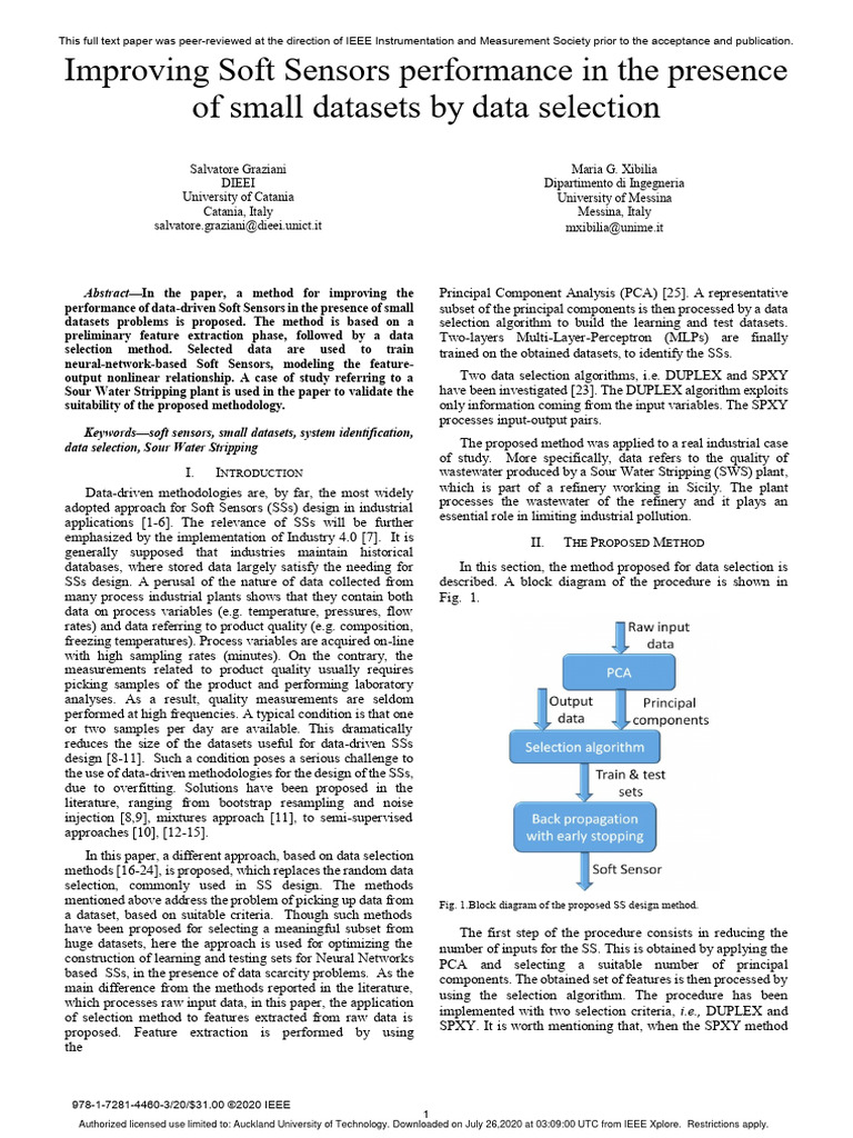Improving Soft Sensors Performance in The Presence | Download Free PDF | Principal Component ...
