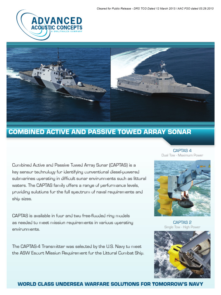 Captas Flyer 3 13 Update | PDF | Sonar | Anti Submarine Warfare
