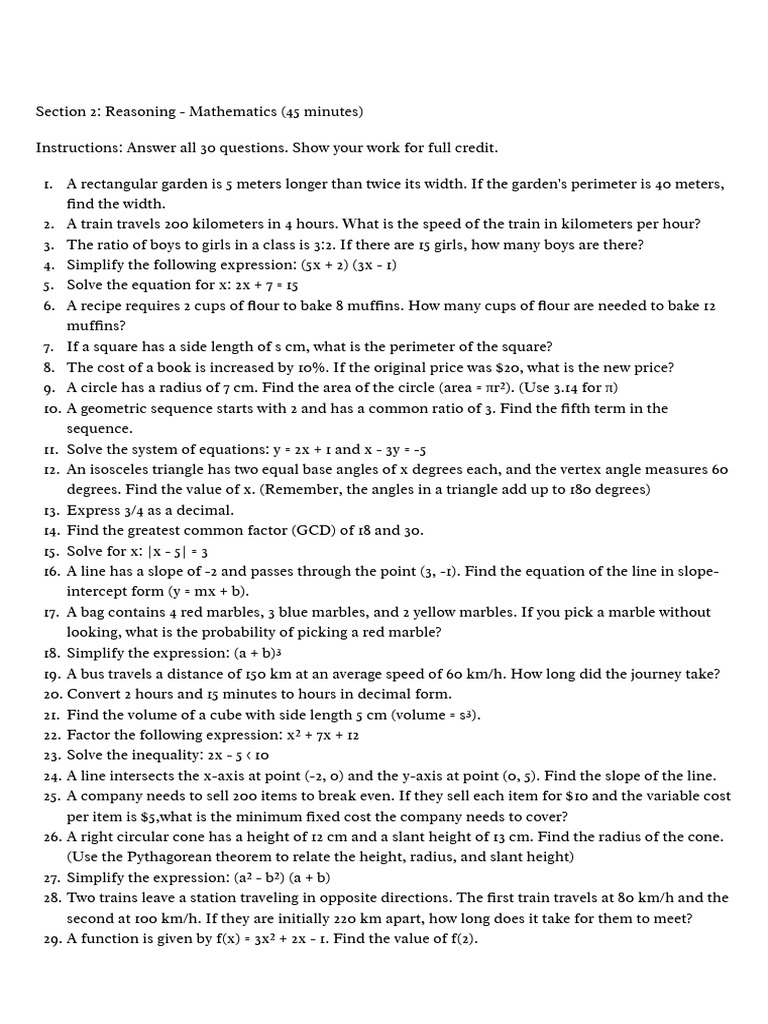 Reading Comprehension 2 | PDF | Area | Circle