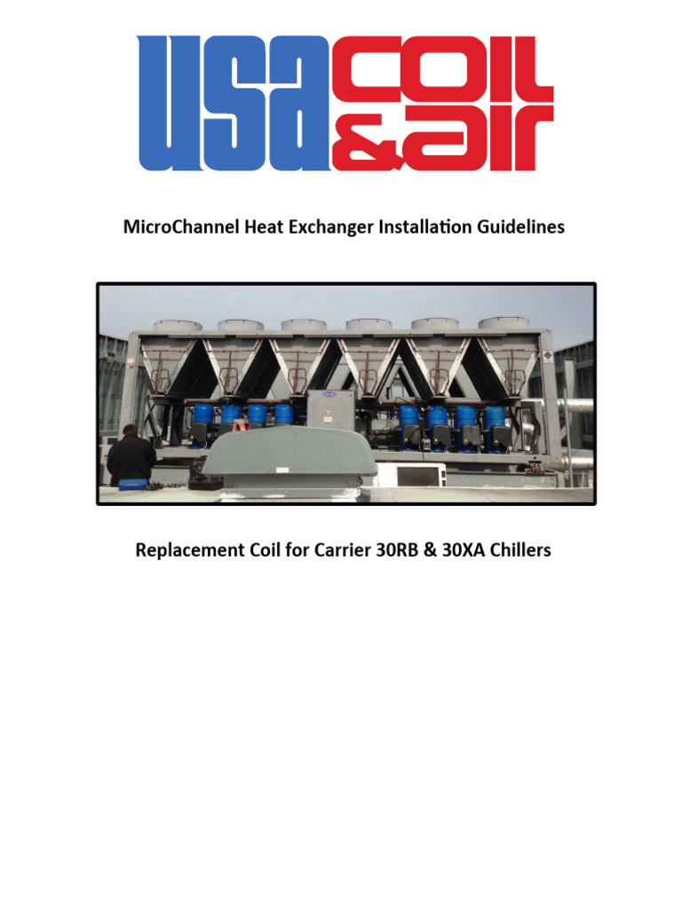 Carrier Chiller Coil Installation Guide | PDF | Heat Exchanger | Damages