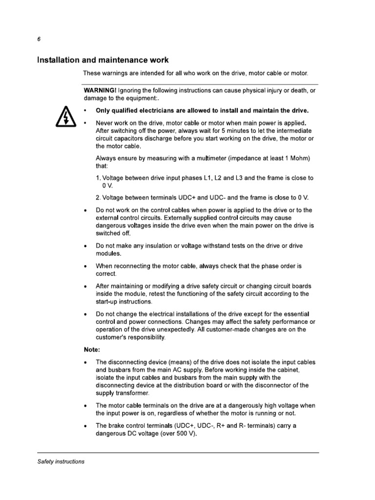 ABB Installation Cautions | PDF