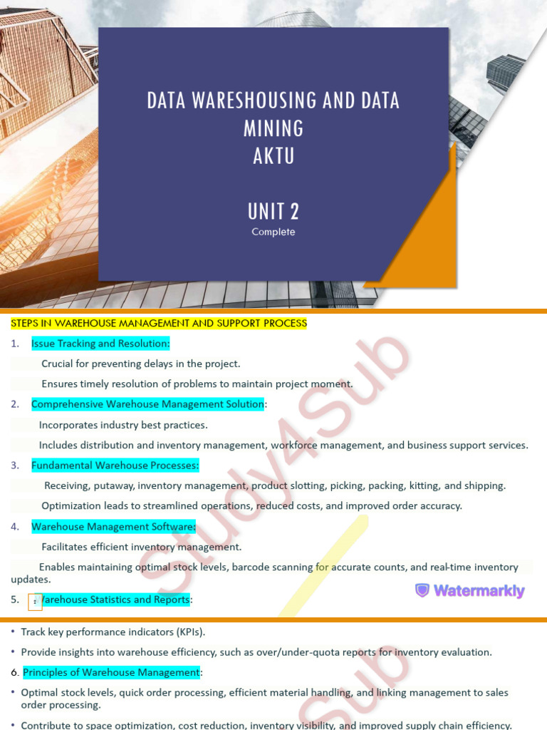2 Data Warehousing (1) - 240611 - 232451 | PDF | Data Warehouse | Computer Cluster