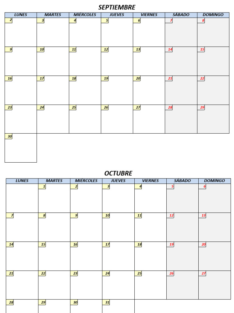 Calendario Anual I | Descargar gratis PDF | Calendario