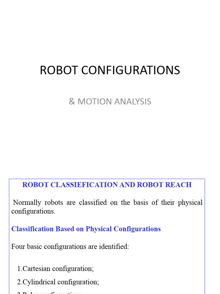 Ls06c Robot Configurations | PDF | Cartesian Coordinate System | Rotation