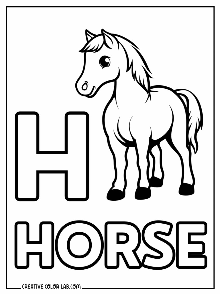 Horse Coloring Book | PDF
