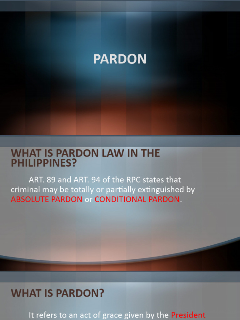 Group 3 Pardon and Parole | PDF | Pardon | Parole