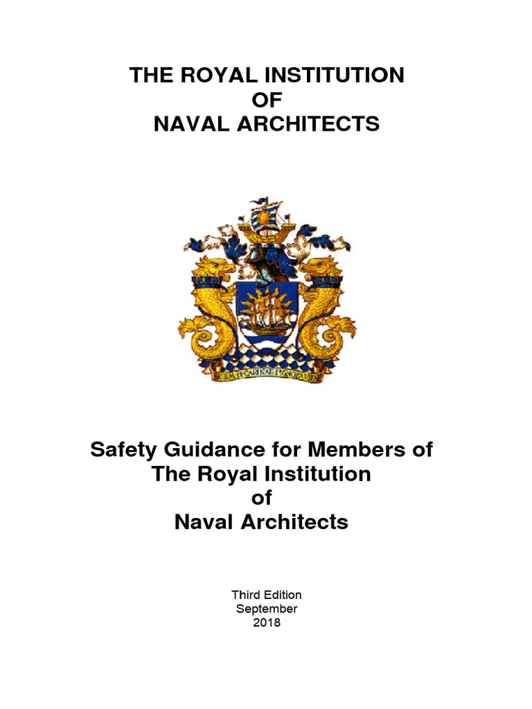 Safety Guidance For Naval Architects | Download Free PDF | Risk | Safety
