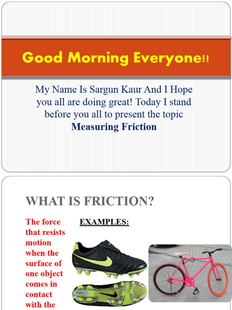 Understanding Friction Basics | PDF